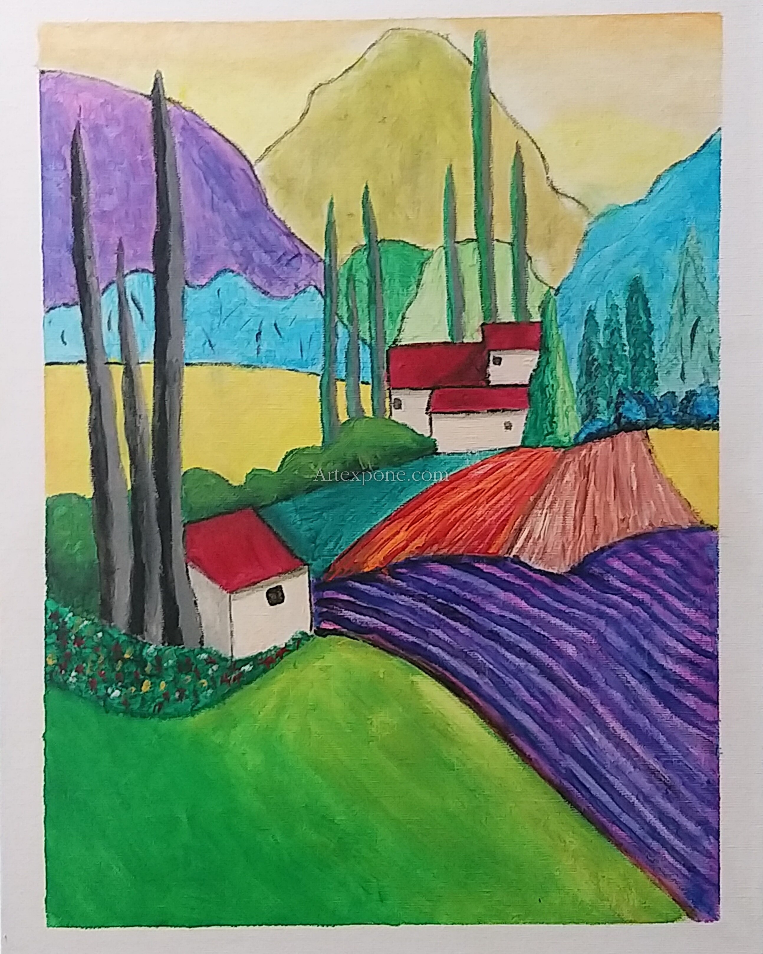 "La campiña ", Carlos Chinea . Obra de arte | Artexpone.com