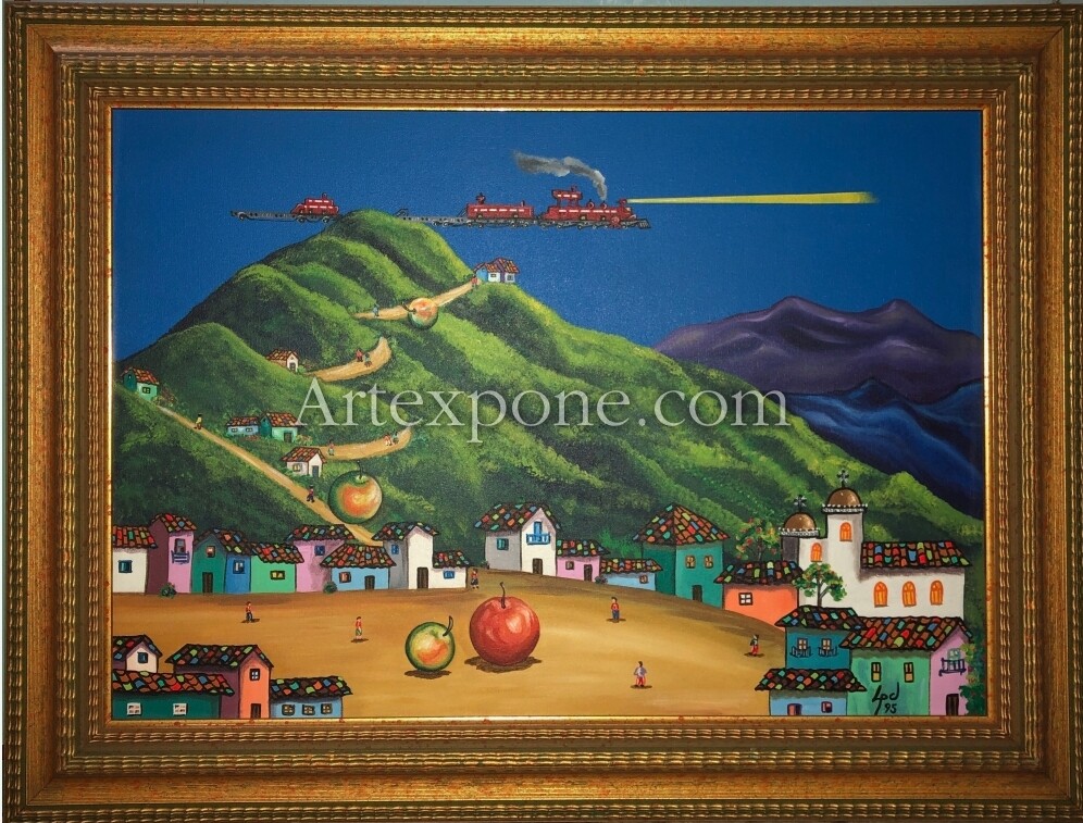 "Tren volador", Endara Crow. Obra de arte | Artexpone.com